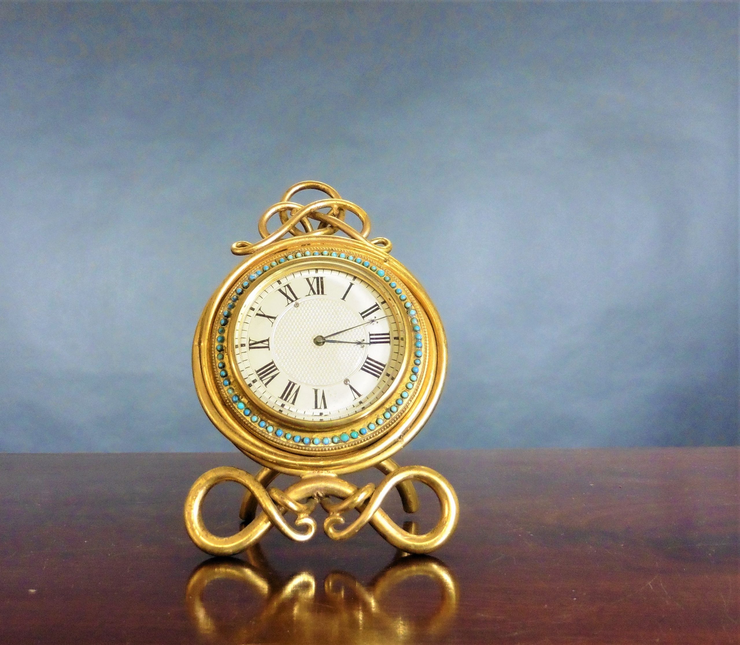 Gilded French Strut Clock | Olde Time Antique Clocks and Barometers